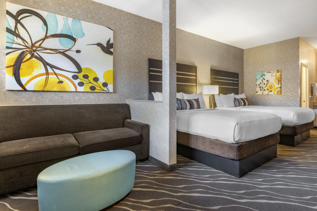 Mini-Suite 2 Queens and Sofa Bed - Park Place Inn Mini Suites